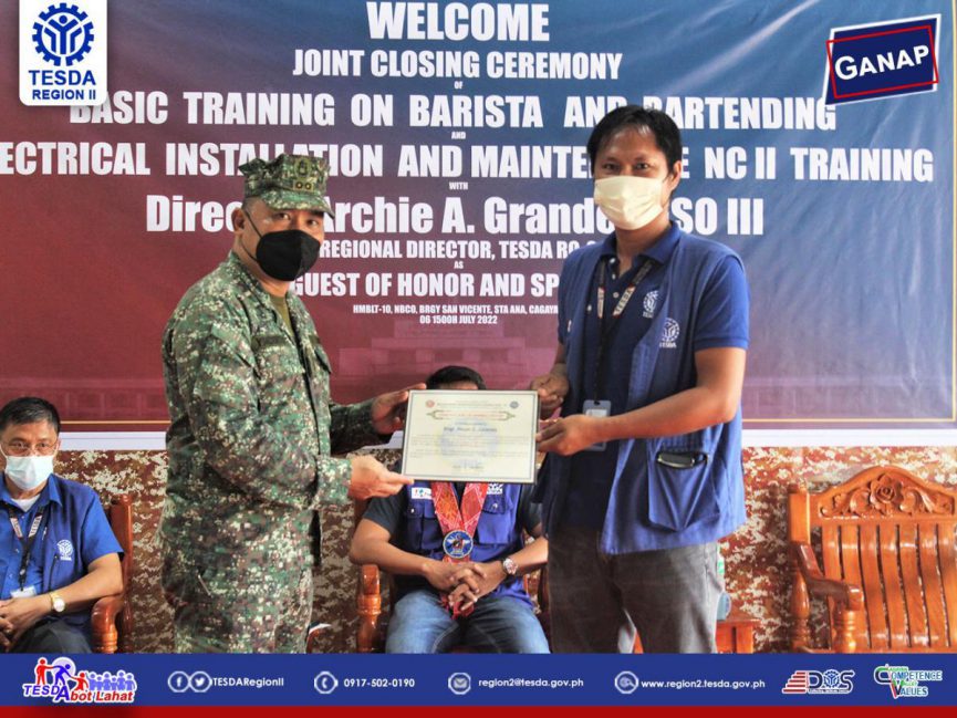 TESDA upskills MBLT10 uniformed personnel – Official Website of Aparri ...