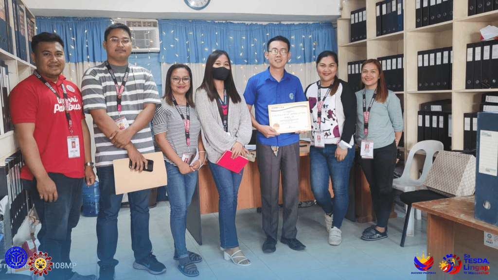 TESDA-API: RECOGNIZED THEIR UNWAVING SUPPORT FOR THE PANTAWID FAMILY ...